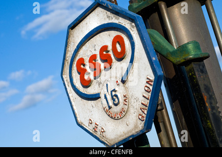 Vintage Esso petrol pump Stock Photo - Alamy