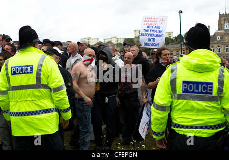 EDL English Defence League protest in Central London sept 2014 Stock ...