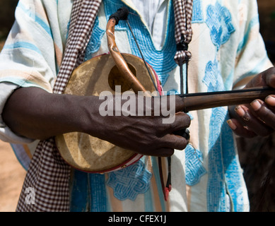 Traditional west African string instrument Goge or Imzad played like a ...