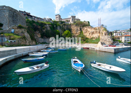 The Ulcinj castle in the old town of Ulcinj on the Adriatic coast in ...