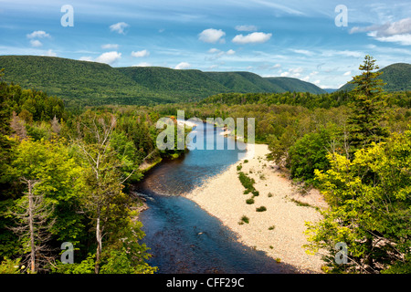 Margaree River, Margaree Centre, Cape Breton, Nova Scotia, Canada Stock ...