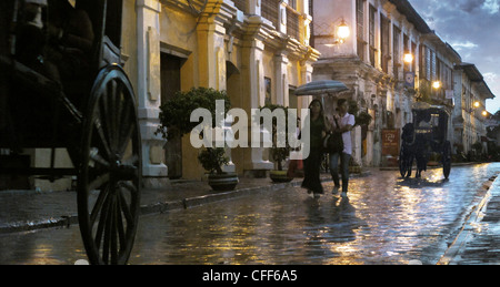 Old city Vigan in the Philippines. Historic colonial town in Spanish ...