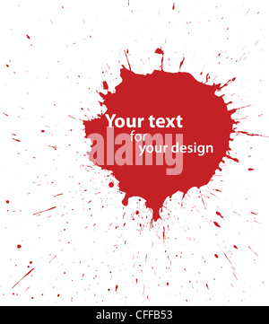 Abstract vector set of grunge blood spot Stock Photo - Alamy