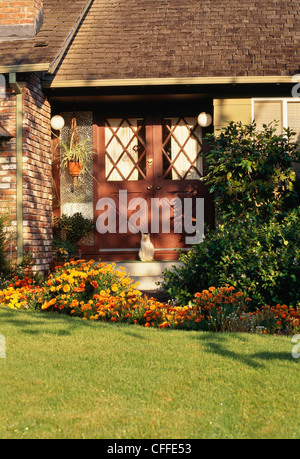 Flowers sit outside a home on June 5, 2026, in Los Angeles, where ...