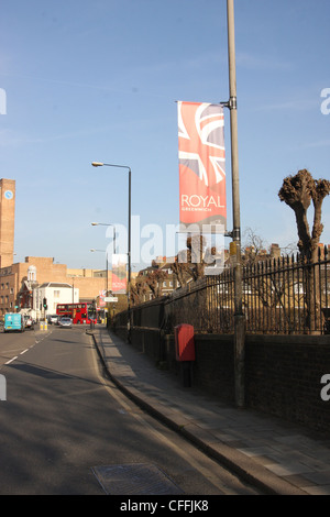 Royal Greenwich banner Stock Photo - Alamy