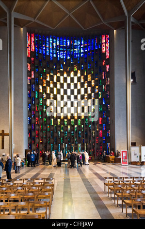 The Baptistry window in Coventry Cathedral, UK., designed by John Piper ...