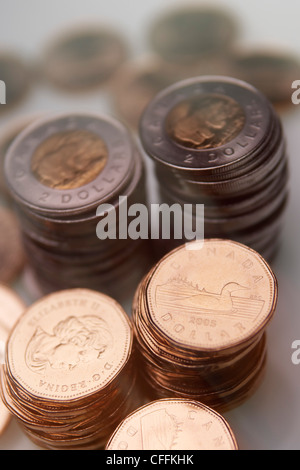 Stack Of Toonies Stock Photo - Alamy