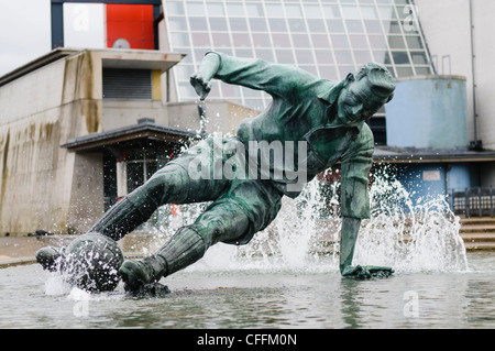 The Tom Finney splash statue outside Preston North End football ground ...