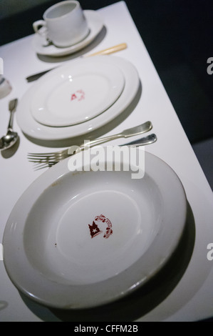 Titanic-Third class tableware, plate recovered from Titanic wreck Stock ...