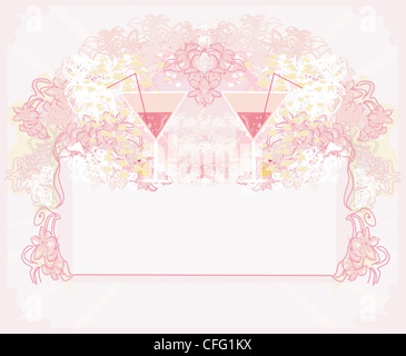 Invitation To Birthday Cocktail Party Stock Photo - Alamy