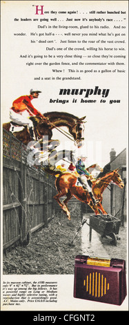 1940s UK Murphy Magazine Advert Stock Photo - Alamy
