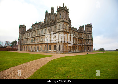 Exterior of Highclere Castle, Newbury, Berkshire, England, UK Stock ...
