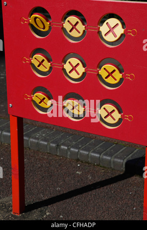 Nought and crosses game in a playground in London, UK Stock Photo - Alamy