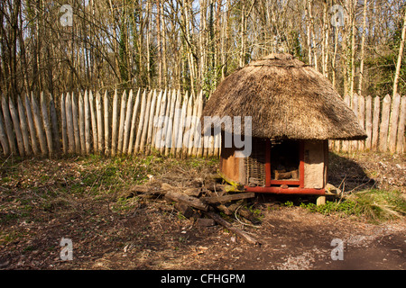 bronze age celtic village,round house huts in welsh bronze age hamlet ...