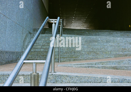 Thoroughfare at the EU parliament building complex, Brussels, Belgium ...