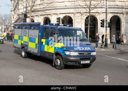 BTP, British Transport Police Rescue Unit responding to an emergency ...