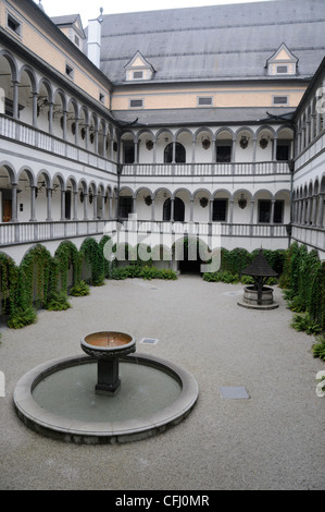 Arcaded Court surrounded by three storeys of the four wings within ...