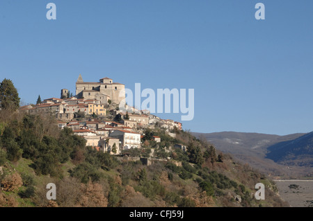 view on the ancient village of Marsico Nuovo, Basilicata, Italy Stock ...