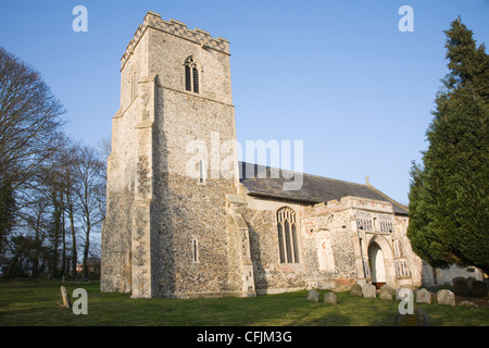 Parish church of Saint Peter, Monk Soham, Suffolk, England Stock Photo ...