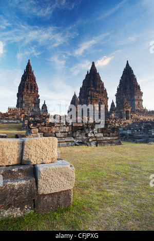 Temples at Prambanan complex, UNESCO World Heritage Site, Java ...