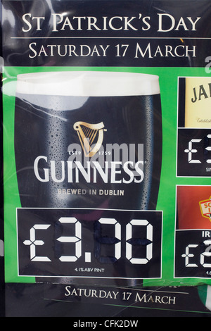 Pint of Guinness, the popular Irish beer on a white background Stock ...