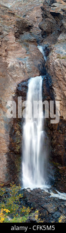 mountain clear pure waterfall long exposition, natural background Stock ...