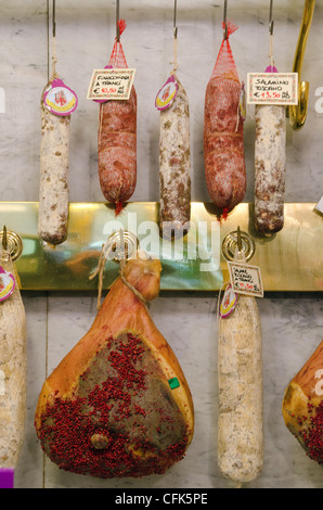 Butcher shop in Florence, Tuscany, Italy as seen from the outside Stock ...