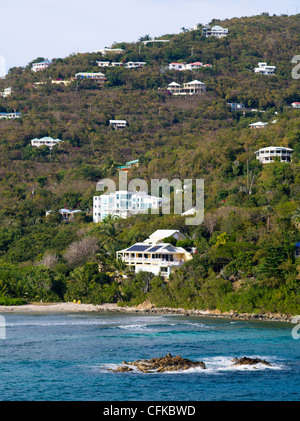 Sunset over Hart Bay, near Cruz Bay, St. John's, US Virgin Islands ...