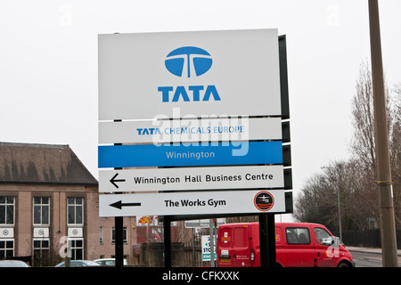 Tata logo sign Stock Photo - Alamy