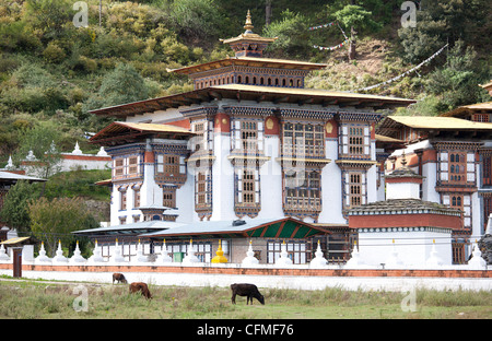 Kurjey Lhakhang temple, Jakar, Bumthang, Bhutan Stock Photo - Alamy