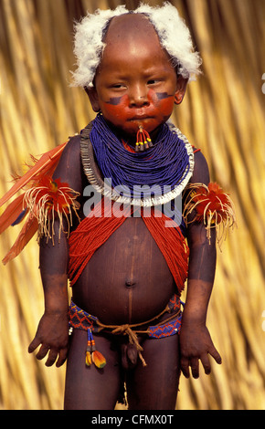 Xikrin Indigenous People, Amazon rain forest, Brazil. Body painting ...