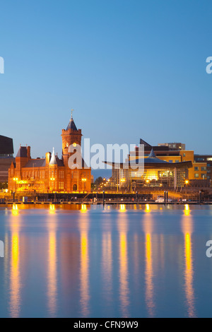 Exterior of National Assembly for Wales Senedd building at Cardiff Bay ...
