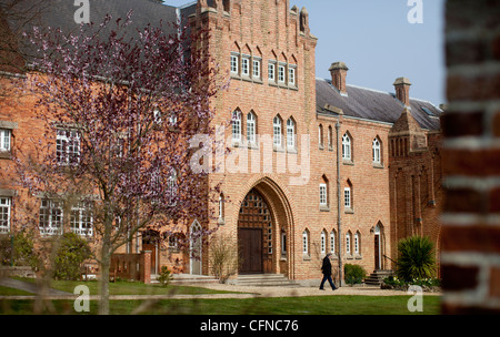 The Benedictine monks of Quarr Abbey near Ryde on the Isle of Wight ...