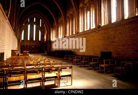 The interior of Quarr Abbey near Ryde, Isle of Wight, a Benedictine ...