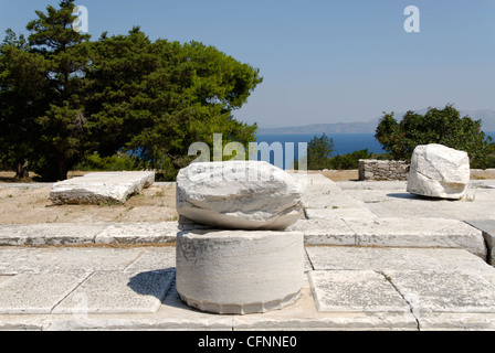 Rhamnous. Greece. View of the ruins of the Temple of Nemesis which ...