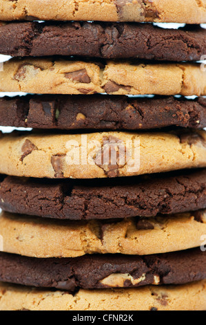 Stack of the freshly baked chocolate cookies Stock Photo - Alamy