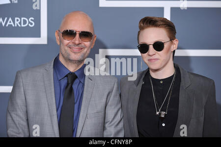 Ben Langmaid and Elly Jackson of La Roux arriving at the 53rd Annual ...