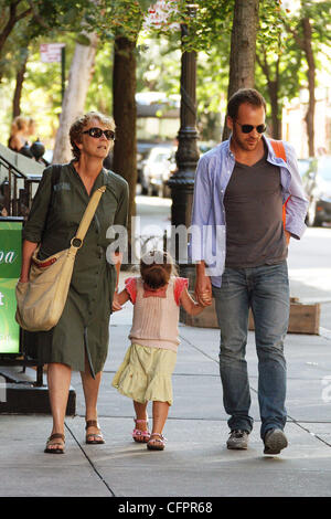 Peter Sarsgaard takes a stroll in the West Village with his daughter ...