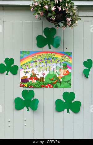 St patricks day with shamrock Stock Photo - Alamy