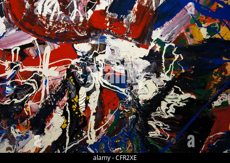 Multicolor mixed shiny abstract liquid texture background Stock Photo ...