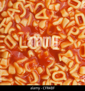 Spaghetti letter spelling the word 'Food' with the letters held up on a ...