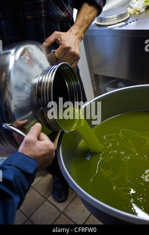 extra virgin olive oil poured in all its forms Stock Photo - Alamy