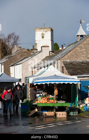Farmers Market held in Orton village, Cumbria Stock Photo - Alamy