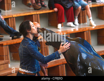 LEFT HAND OF PHOTOGRAPHER RAISED TOWARDS SETTING SUN SHEILDING EYES ...