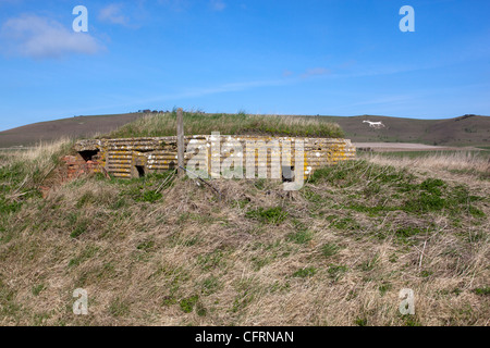 Pillbox between Stanton St Bernard and Alton Barnes Stock Photo - Alamy