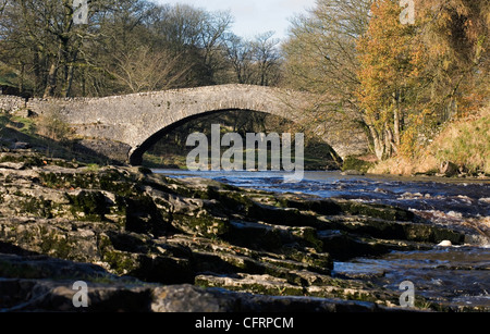 Bridge spanning The River Ribble Stainforth Force Stainforth Settle ...