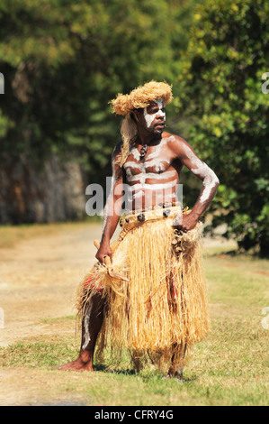Native Islander performing for tourists Stock Photo - Alamy