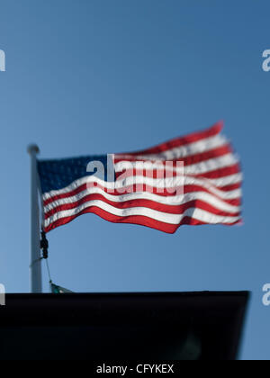 Santa Barbara, California 5/26/07 American flags flying in Santa ...