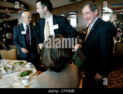 May 24, 2007 - Minneapolis, MN - Tom Heffelfinger listens to an award ...