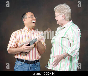 071007 - 0039849A - STUDIO - Tim Luke pictured with Jan Donovan on ...